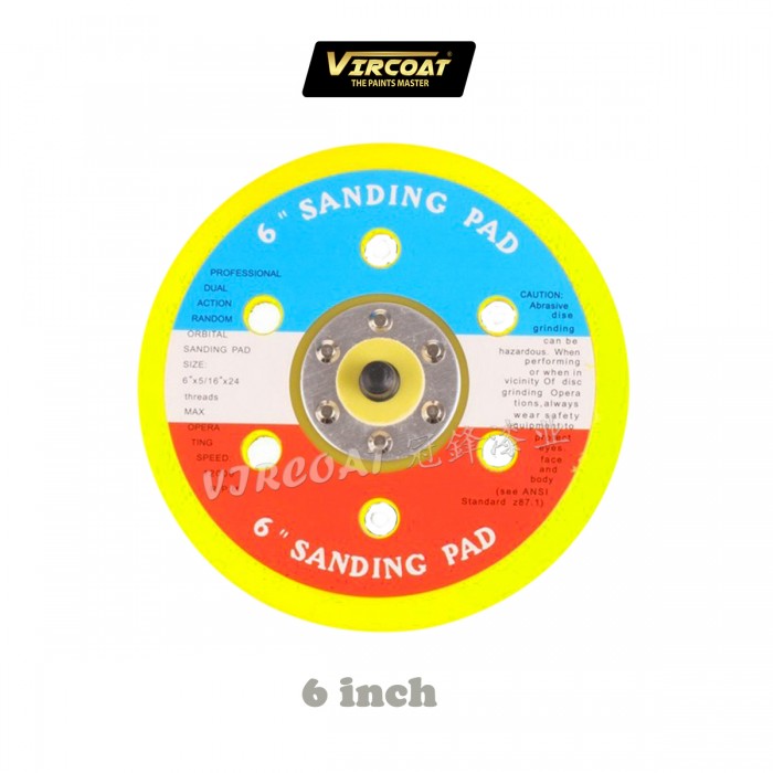 Sanding Pad Dual Action Random Orbital Sanding Pad with 6 Holes For ...