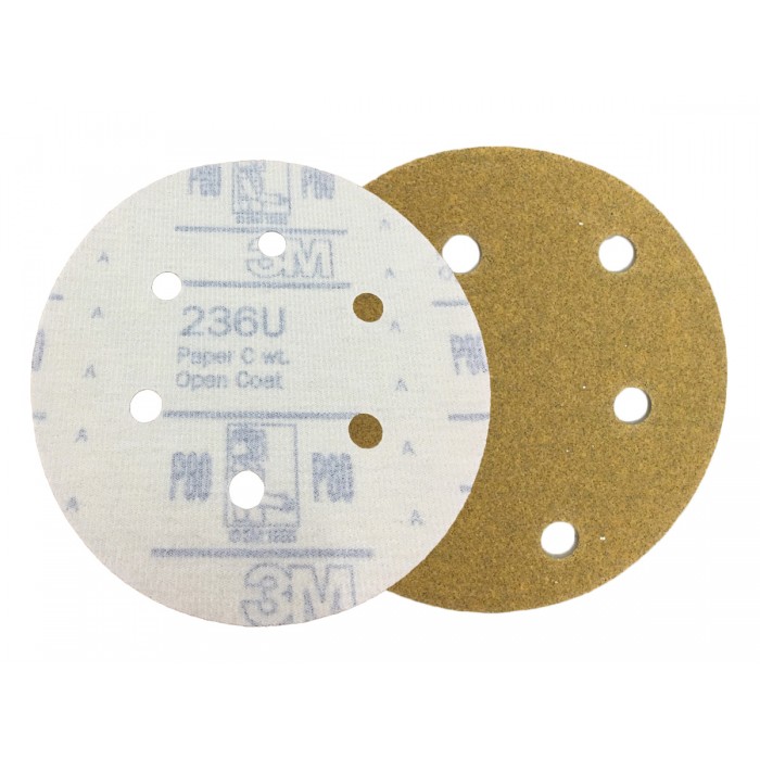 P80/120/240/320 6 Inch 6 Holes Wet Dry Disc Sand Abrasive Paper 10pcs
