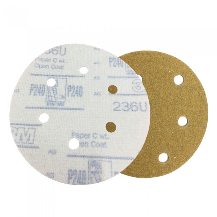 P80/120/240/320 6 Inch 6 Holes Wet Dry Disc Sand Abrasive Paper 10pcs