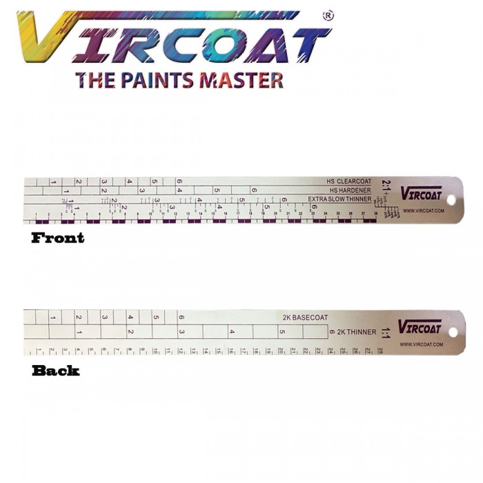 vircoat, paint mixing ruler, paint mixer, paint ruler, mixing ruler ...