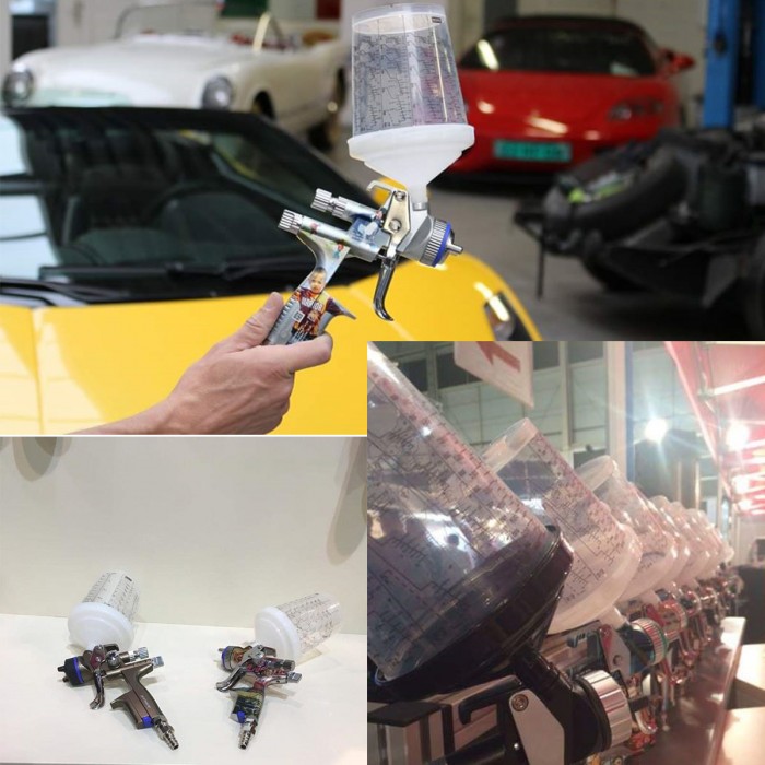 Sata Jet Spray Gun 600ml Plastic Cup QCC, SATA spray gun reusable cup ...