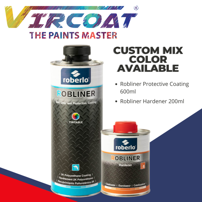 Roberlo, Robliner, tintable coating, polyurethane coating, pickup coating