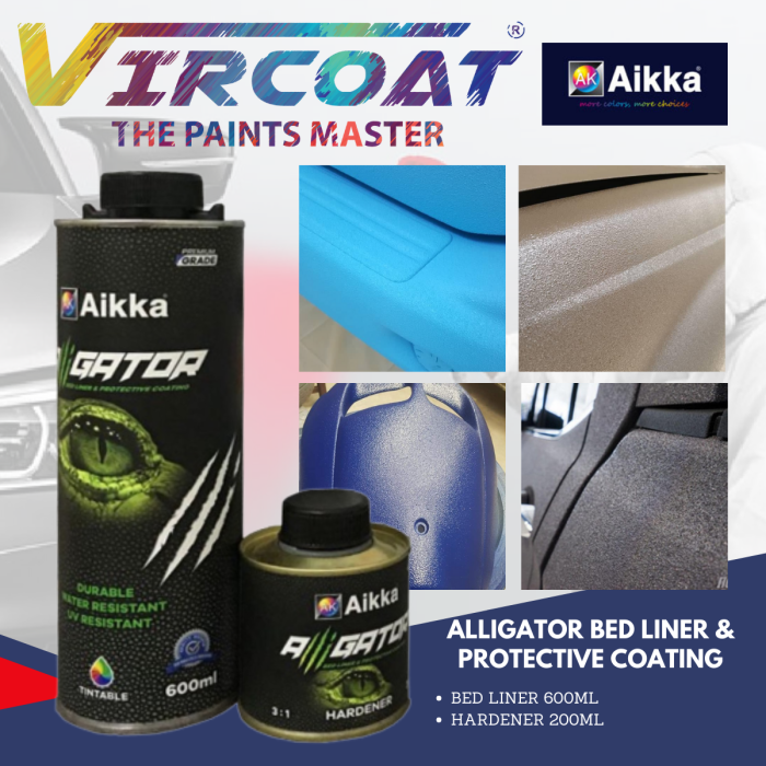 aikka, 1390, alligator bed liner, texture paint