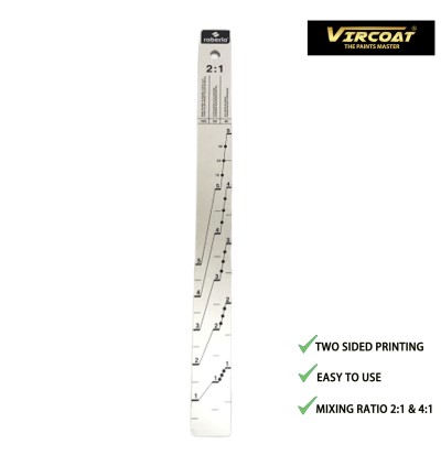 paint ruler, vircoat, mixing ruler, clear coat mixing, mixing ruler ...