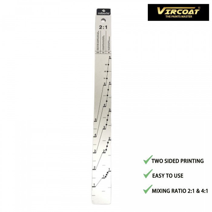 paint ruler, vircoat, mixing ruler, clear coat mixing, mixing ruler ...
