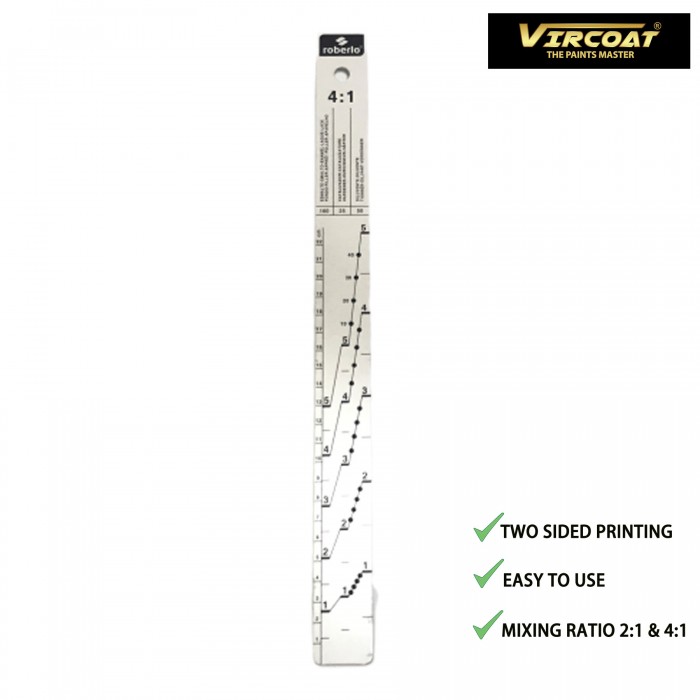 paint ruler, vircoat, mixing ruler, clear coat mixing, mixing ruler ...