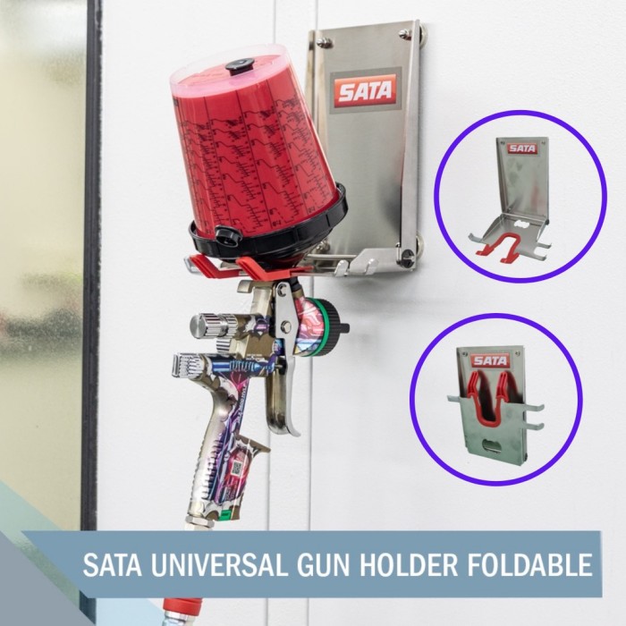 100% Original SATA Universal Spray Gun Holder, Foldable/ Spray gun Wall ...