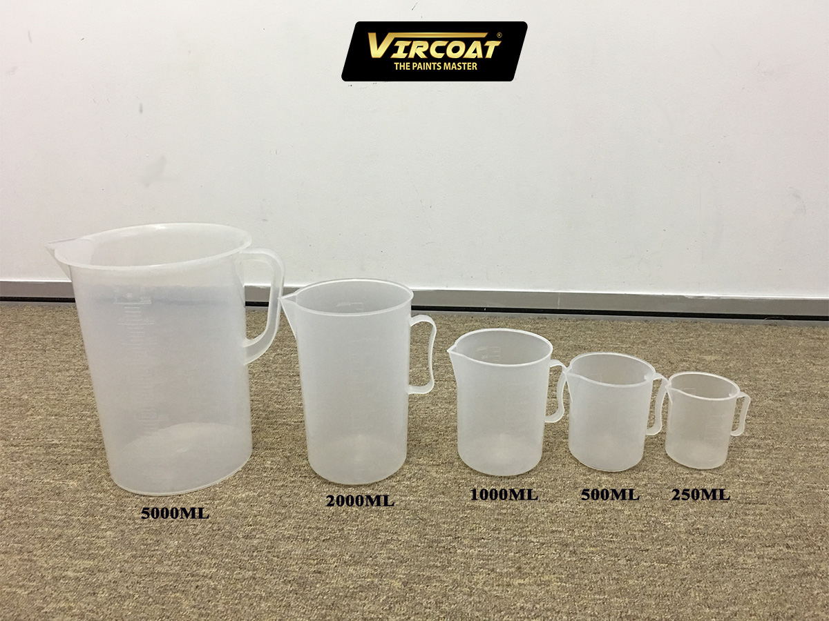 Paint Liquid Plastic Measuring Cup/ Jug With Handle