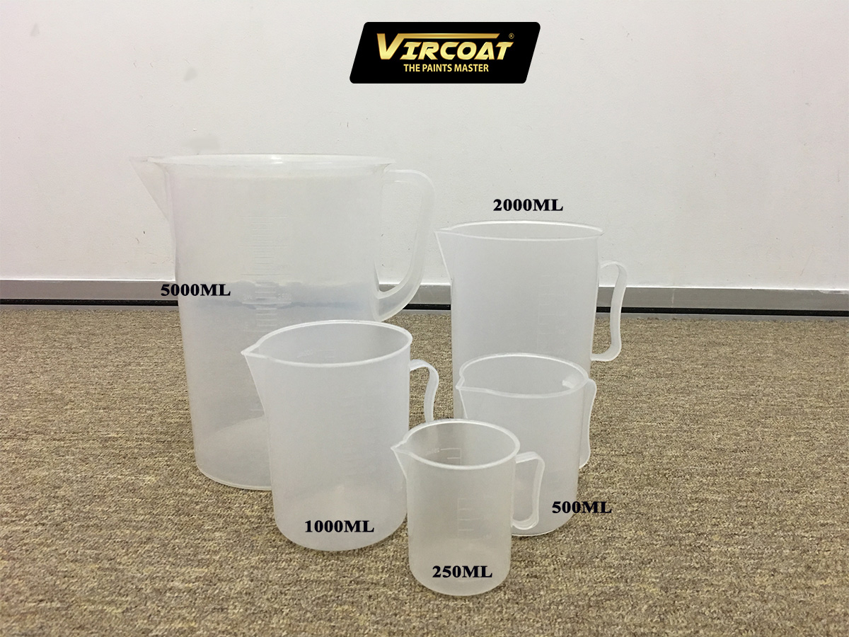 Paint Liquid Plastic Measuring Cup/ Jug With Handle