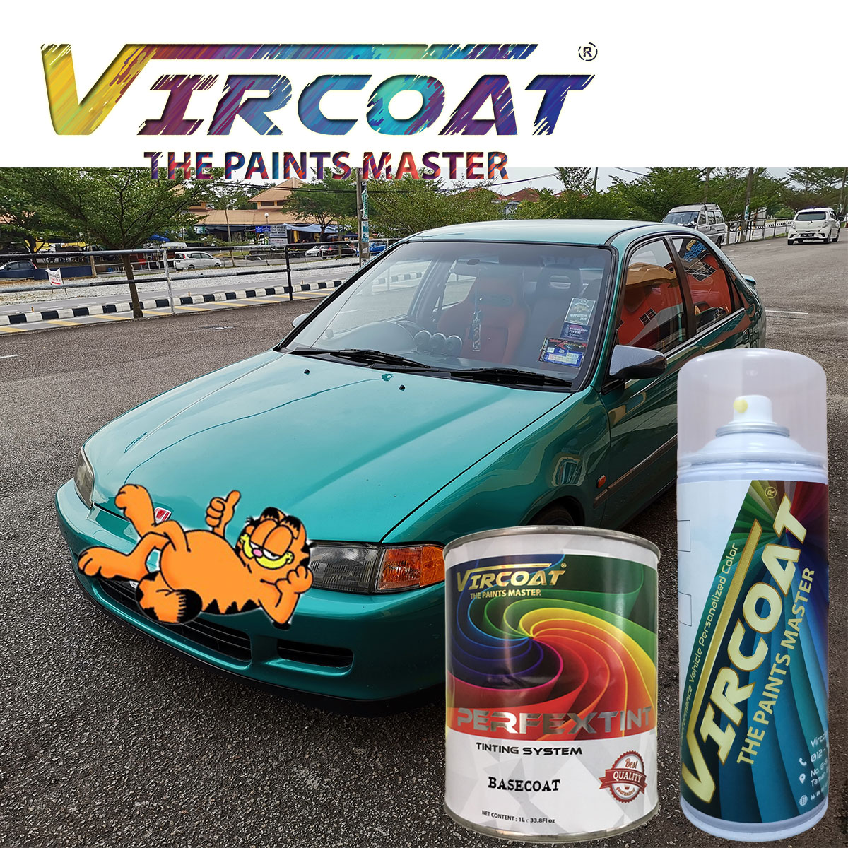 automotive paint, car paint, crystal, vircoat, basecoat, light turquoise