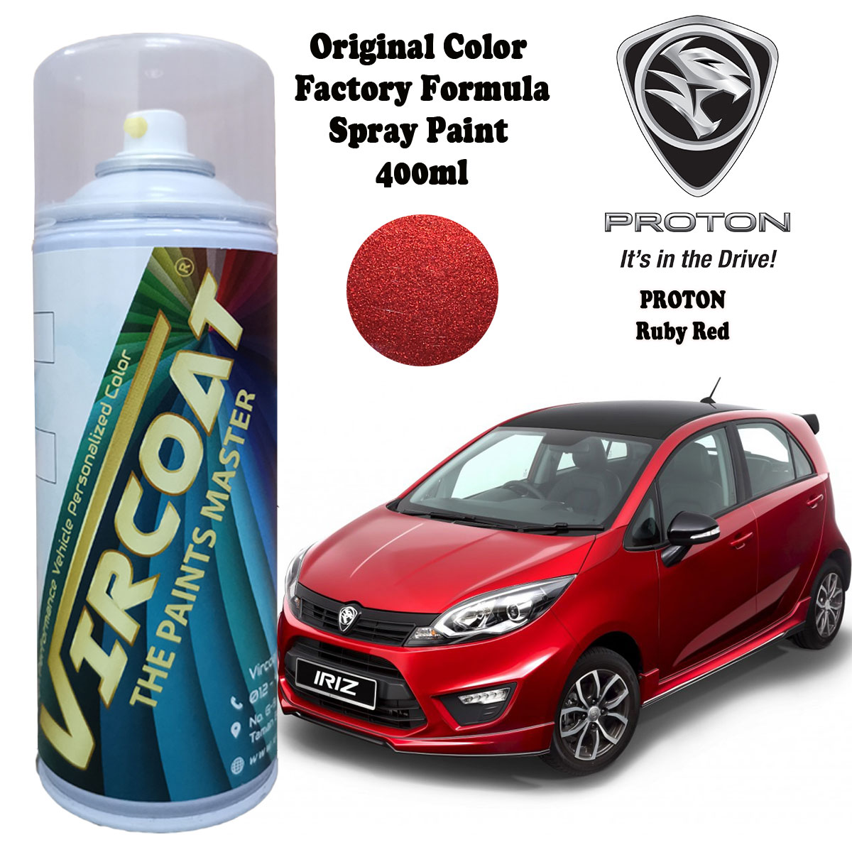 PROTON, RUBY RED, sport rim paint, plastic primer, sport rim paint ...