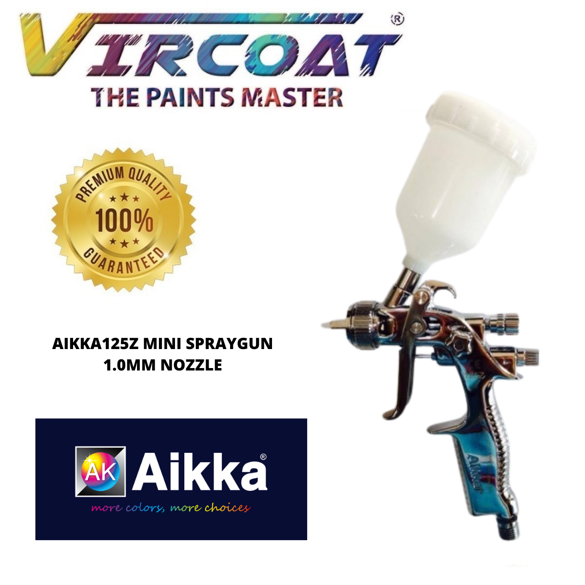 AKKIA SPRAYGUN SPRAYGUN125Z HVLP AND WATER PAINT 2IN1 SPRAY GUN