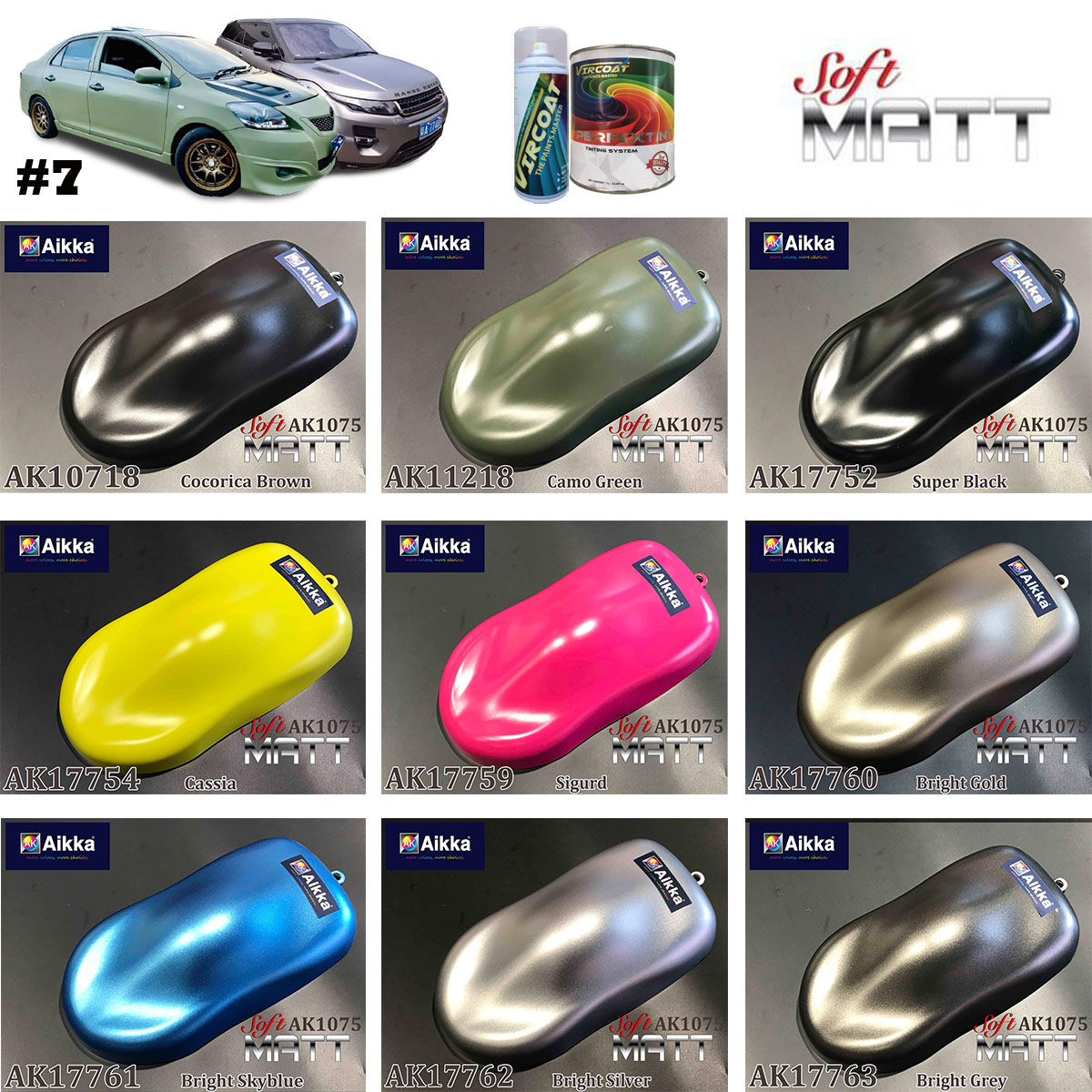 AIKKA, PEARL PAINT, PEARLIZED COLOR, VIRCOAT, automotive paint, car ...