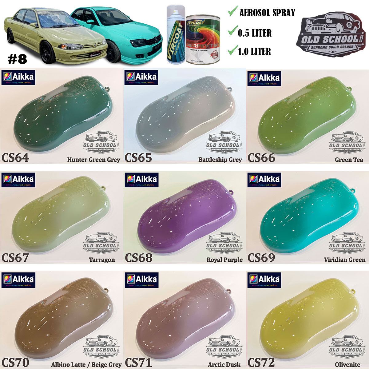 AIKKA, PEARL PAINT, PEARLIZED COLOR, VIRCOAT, automotive paint, car ...