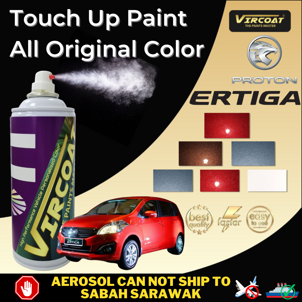[PROTON ERTIGA] Vircoat AIKKA Automotive Paint / Touch Up Paint / DIY ...