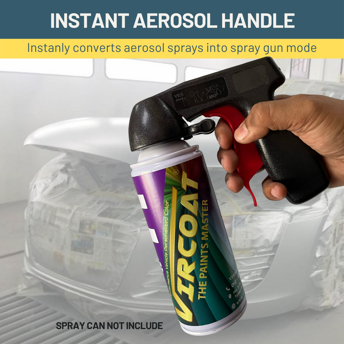 [ Spray Handle Aerosol ] Tin DIY Tool Plug & Spray Can Handle Motor ...